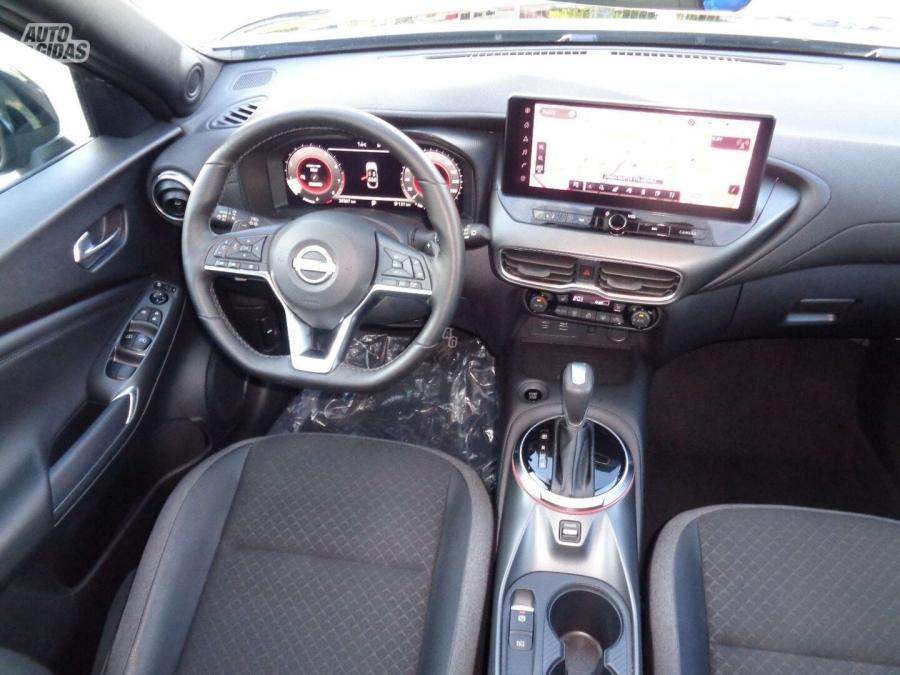 Black Nissan Juke 2025 in Kaunas, with an engine capacity of 1.00 L and mileage of 20 thousand km for 22641 €, photo 9 on AUTOMOTO.COM.LV