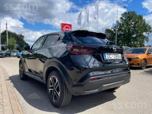 Black Nissan Juke 2025 in Riga, with an engine capacity of 1.00 L and mileage of 45 thousand km for 18400 €, photo  on AUTOMOTO.COM.LV