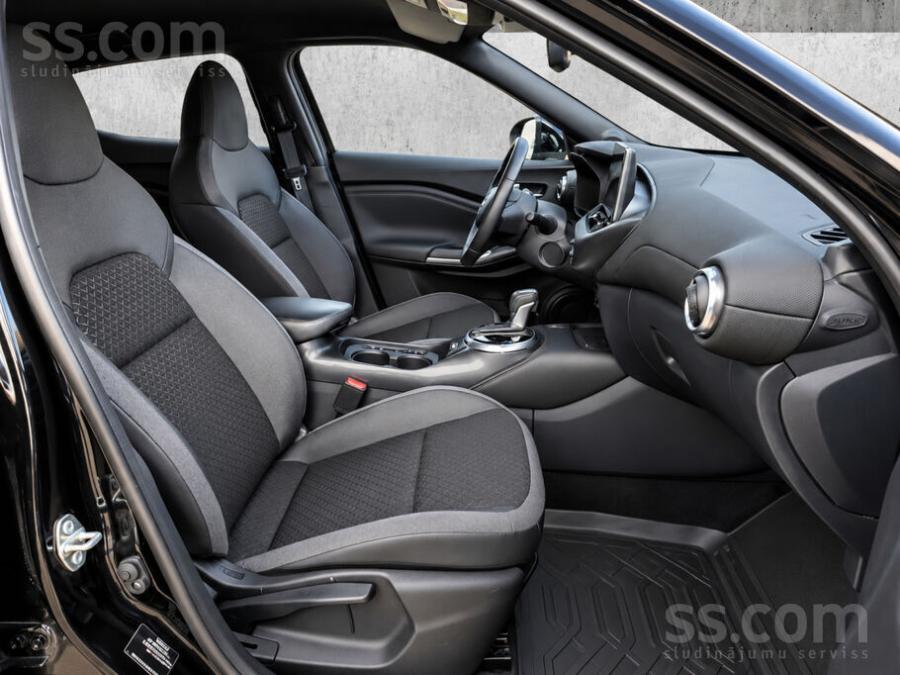 Black Nissan Juke 2025 in Riga, with an engine capacity of 1.60 L and mileage of 39 thousand km for 24600 €, photo 14 on AUTOMOTO.COM.LV