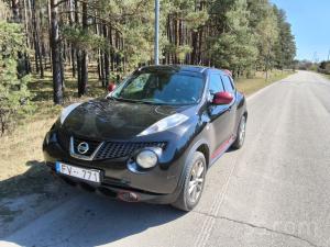 Black Nissan Juke 2013 in Riga, with an engine capacity of 1.60 L and mileage of 238 thousand km for 4000 €, photo  on AUTOMOTO.COM.LV