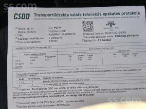 Черный Ниссан Жук 2013 в Рига, объемом двигателя 1.60 л и пробегом 238 тыс. км за 4000 €, фото 8 на AUTOMOTO.COM.LV