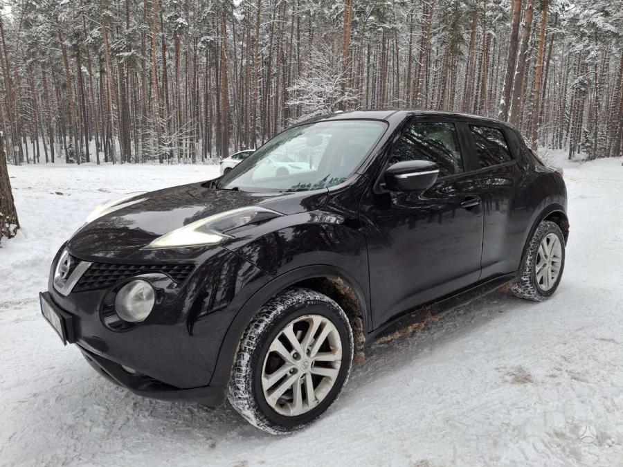 Melns Nissan Juke 2017 Viļņa, ar dzinēja tilpumu 1.20 L un nobraukumu 72 tūkst. km par 6999 €, foto 1 vietnē AUTOMOTO.COM.LV