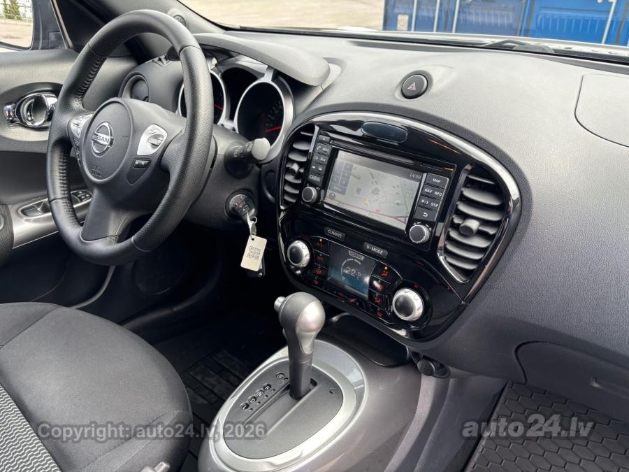 Black Nissan Juke 2017 in Paide, with an engine capacity of 1.60 L and mileage of 119 thousand km for 8290 €, photo 9 on AUTOMOTO.COM.LV