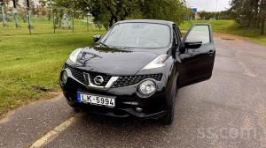 Melns Nissan Juke 2018 Rīga, ar dzinēja tilpumu 1.60 L un nobraukumu 137 tūkst. km par 7200 €, foto  vietnē AUTOMOTO.COM.LV