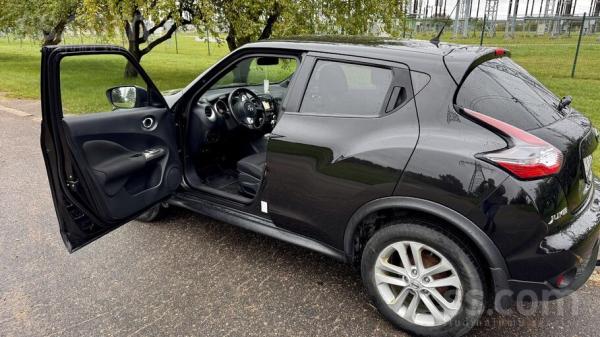Nissan Juke 2018 in Riga on AUTOMOTO.COM.LV Black Nissan Juke 2018 in Riga, with an engine capacity of 1.60 L and mileage of 137 thousand km for 7200 €, photo 3 on AUTOMOTO.COM.LV