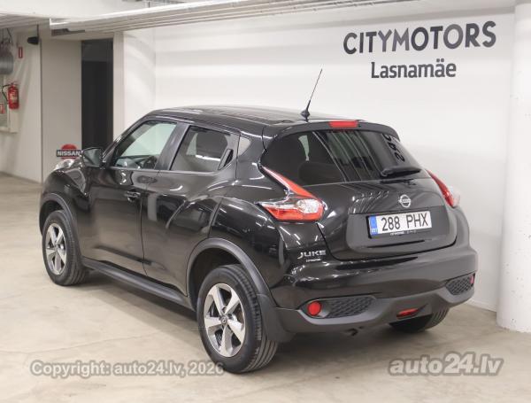Black Nissan Juke 2019 in Tallinn, with an engine capacity of 1.60 L and mileage of 74 thousand km for 9900 €, photo 3 on AUTOMOTO.COM.LV