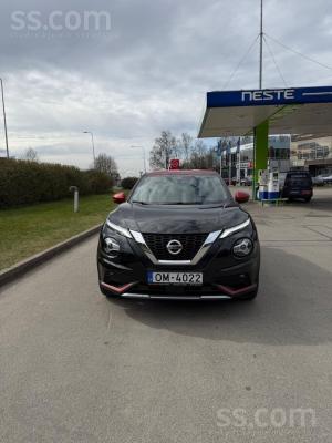 Black Nissan Juke 2022 in Riga, with an engine capacity of 1.00 L and mileage of 54 thousand km for 15500 €, photo  on AUTOMOTO.COM.LV
