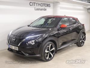 Melns Nissan Juke 2023 Tallina, ar dzinēja tilpumu 1.60 L un nobraukumu 36 tūkst. km par 21900 €, foto  vietnē AUTOMOTO.COM.LV