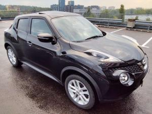 Black Nissan Juke 2015 in Vilnius, with an engine capacity of 1.62 L and mileage of 95 thousand km for 6950 €, photo 3 on AUTOMOTO.COM.LV