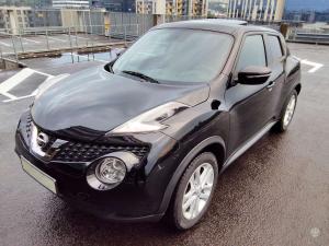 Black Nissan Juke 2015 in Vilnius, with an engine capacity of 1.62 L and mileage of 95 thousand km for 6950 €, photo 9 on AUTOMOTO.COM.LV