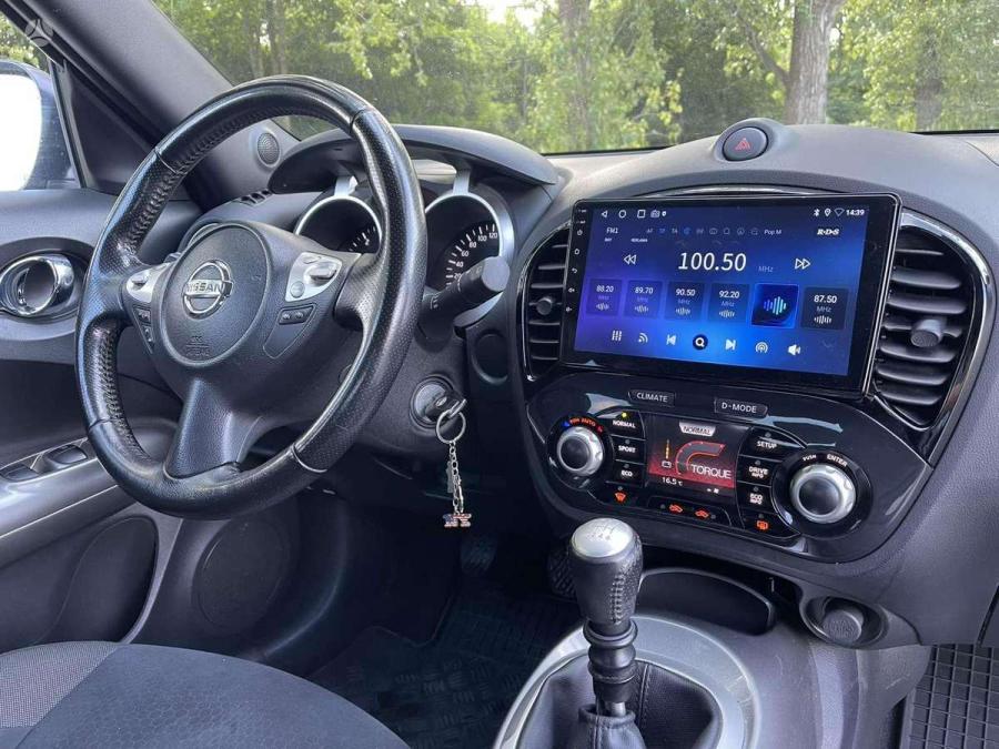 Blue Nissan Juke 2013 in Siauliai, with an engine capacity of 1.46 L and mileage of 240 thousand km for 4300 €, photo 13 on AUTOMOTO.COM.LV