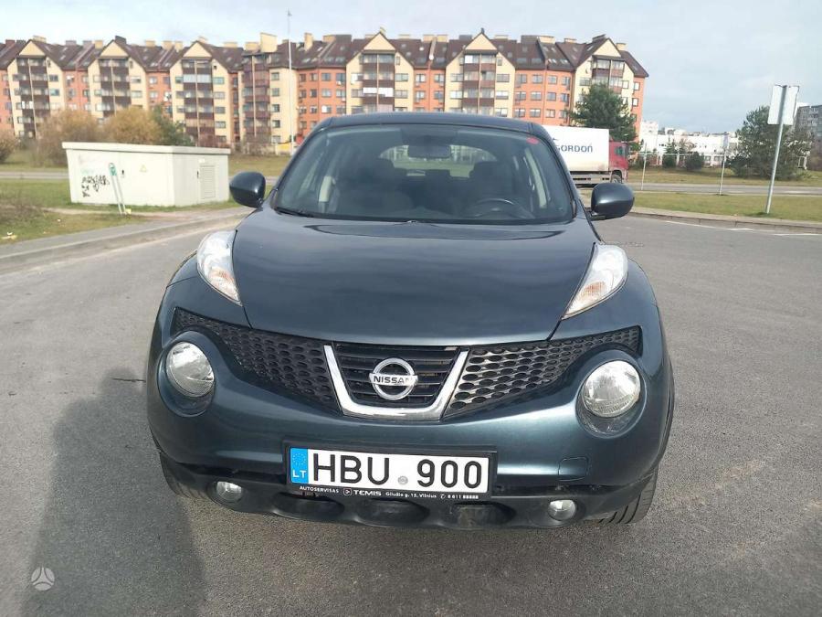 Blue Nissan Juke 2014 in Vilnius, with an engine capacity of 1.60 L and mileage of 143 thousand km for 7399 €, photo 1 on AUTOMOTO.COM.LV