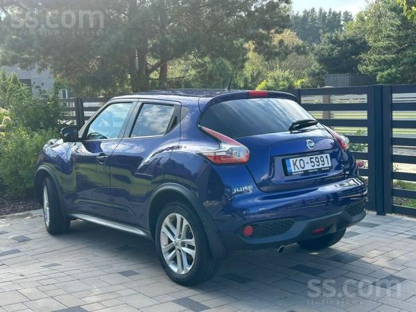 Blue Nissan Juke 2015 in Riga, with an engine capacity of 1.60 L and mileage of 169 thousand km for 7200 €, photo 2 on AUTOMOTO.COM.LV