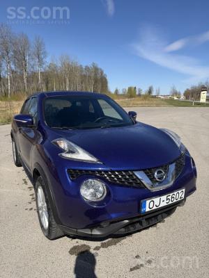 Blue Nissan Juke 2015 in Aizkraukle, with an engine capacity of 1.20 L and mileage of 105 thousand km for 6800 €, photo  on AUTOMOTO.COM.LV