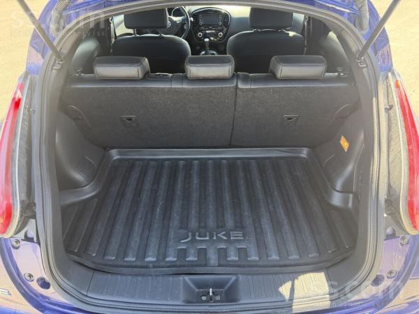 Blue Nissan Juke 2015 in Aizkraukle, with an engine capacity of 1.20 L and mileage of 105 thousand km for 6800 €, photo 7 on AUTOMOTO.COM.LV