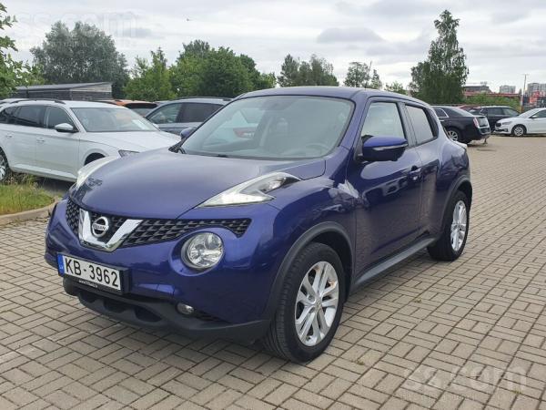 Blue Nissan Juke 2015 in Riga, with an engine capacity of 1.20 L and mileage of 97 thousand km for 5900 €, photo 1 on AUTOMOTO.COM.LV