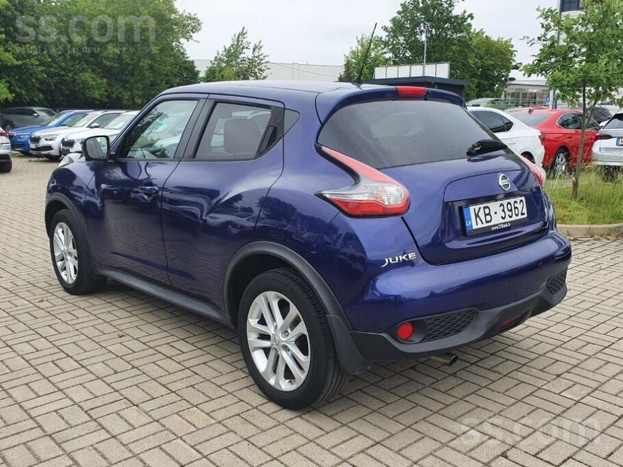 Blue Nissan Juke 2015 in Riga, with an engine capacity of 1.20 L and mileage of 97 thousand km for 5900 €, photo 6 on AUTOMOTO.COM.LV