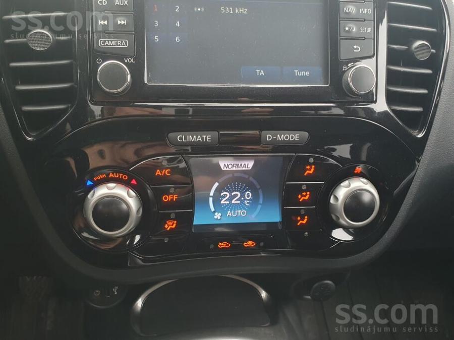 Blue Nissan Juke 2015 in Riga, with an engine capacity of 1.20 L and mileage of 97 thousand km for 5900 €, photo 18 on AUTOMOTO.COM.LV