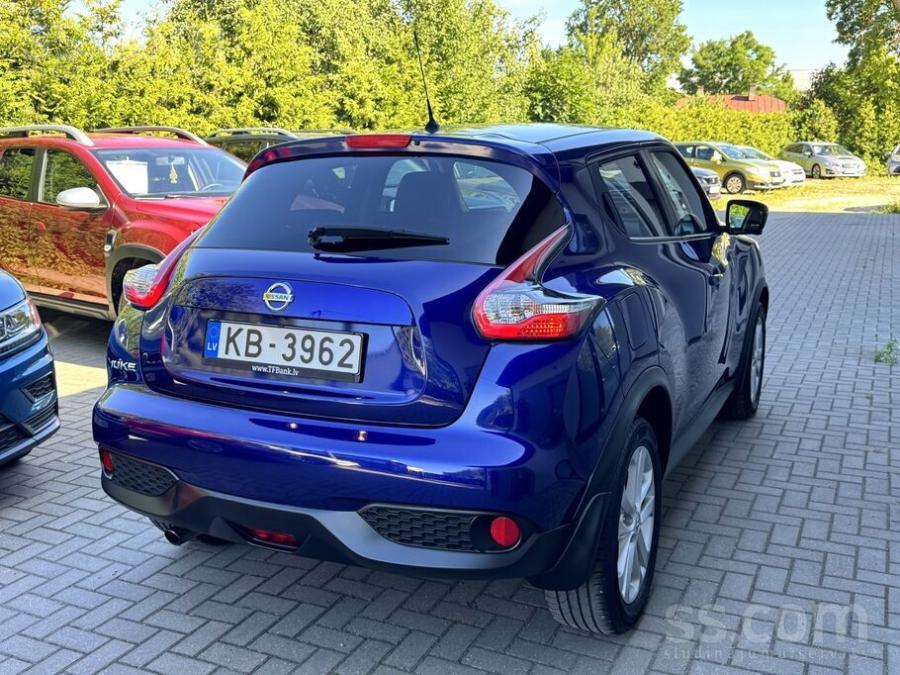 Zils Nissan Juke 2015 Rīga, ar dzinēja tilpumu 1.20 L un nobraukumu 98 tūkst. km par 6800 €, foto 4 vietnē AUTOMOTO.COM.LV