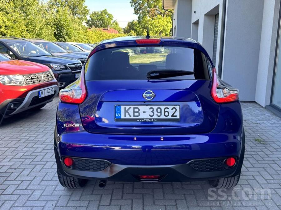 Zils Nissan Juke 2015 Rīga, ar dzinēja tilpumu 1.20 L un nobraukumu 98 tūkst. km par 6800 €, foto 6 vietnē AUTOMOTO.COM.LV