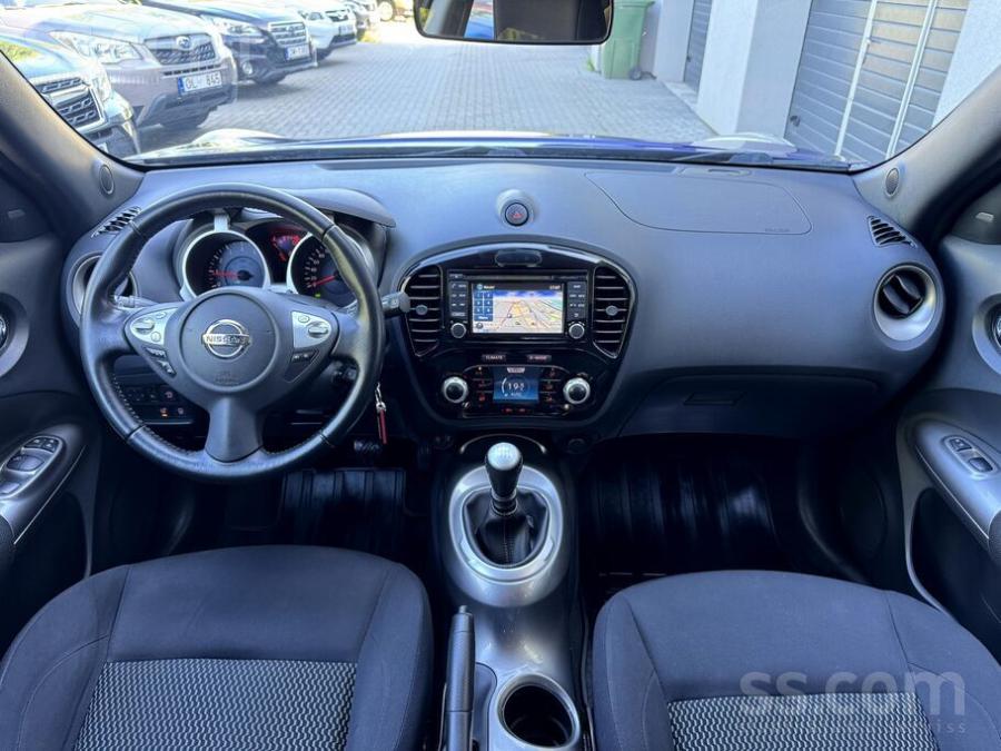Zils Nissan Juke 2015 Rīga, ar dzinēja tilpumu 1.20 L un nobraukumu 98 tūkst. km par 6800 €, foto 13 vietnē AUTOMOTO.COM.LV