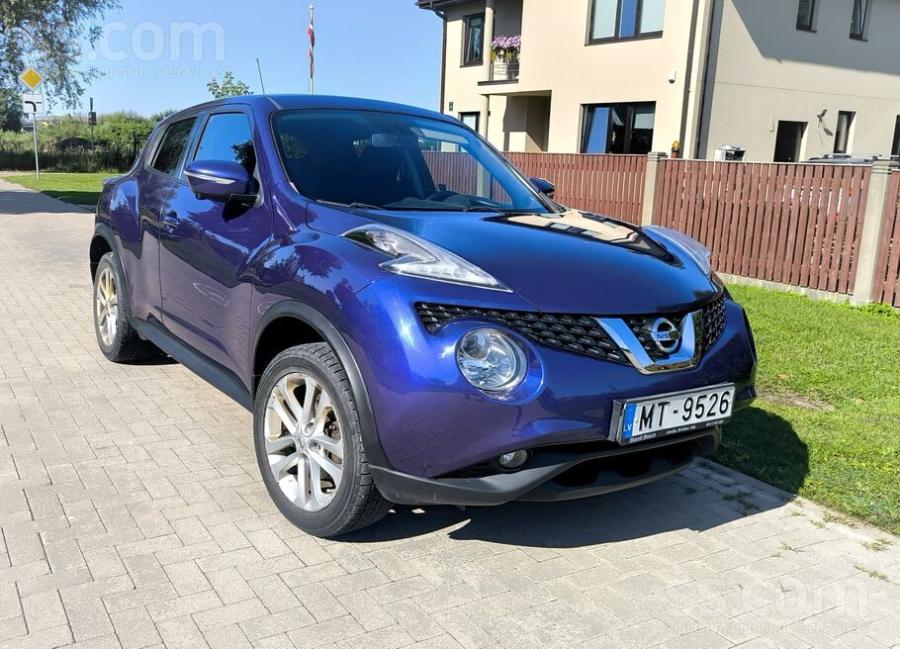 Blue Nissan Juke 2015 in Riga, with an engine capacity of 1.60 L and mileage of 98 thousand km for 7350 €, photo 5 on AUTOMOTO.COM.LV