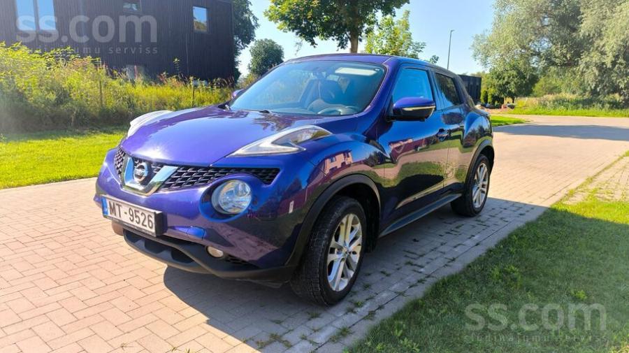 Blue Nissan Juke 2015 in Riga, with an engine capacity of 1.60 L and mileage of 98 thousand km for 7350 €, photo 6 on AUTOMOTO.COM.LV