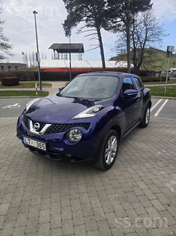 Zils Nissan Juke 2016 Ventspils, ar dzinēja tilpumu 1.60 L un nobraukumu 64 tūkst. km par 7950 €, foto 1 vietnē AUTOMOTO.COM.LV