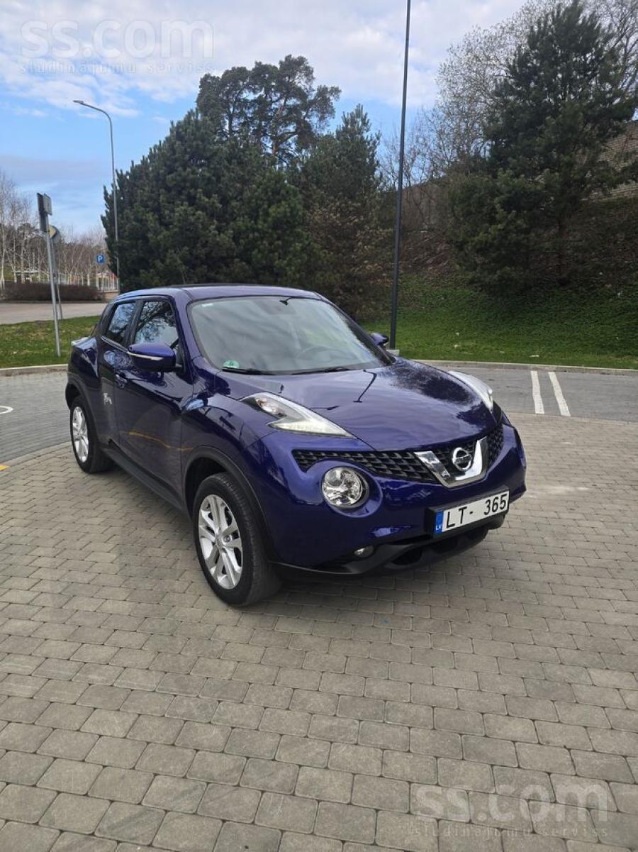 Zils Nissan Juke 2016 Ventspils, ar dzinēja tilpumu 1.60 L un nobraukumu 64 tūkst. km par 7950 €, foto 4 vietnē AUTOMOTO.COM.LV
