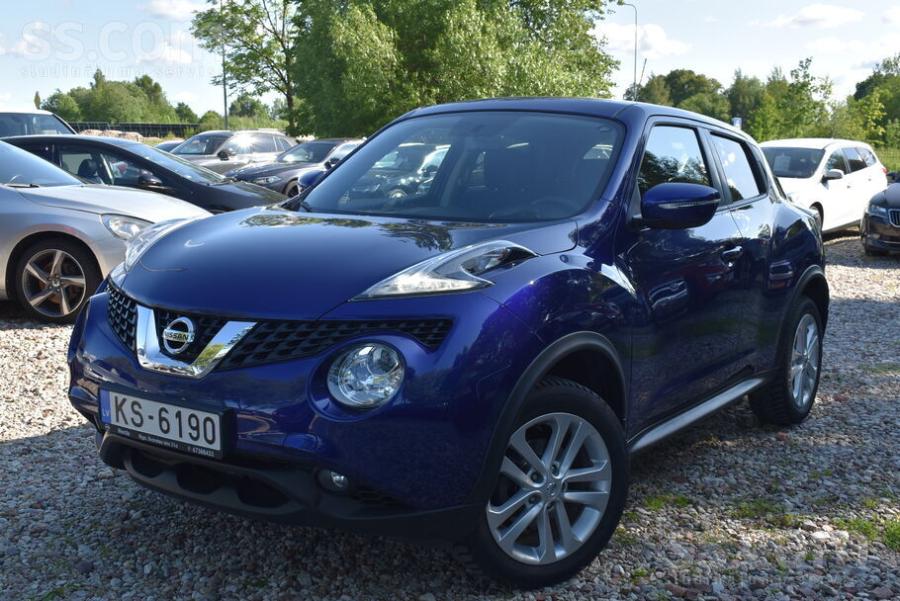 Blue Nissan Juke 2017 in Kuldiga, with an engine capacity of 1.60 L and mileage of 0 thousand km for 9350 €, photo 1 on AUTOMOTO.COM.LV