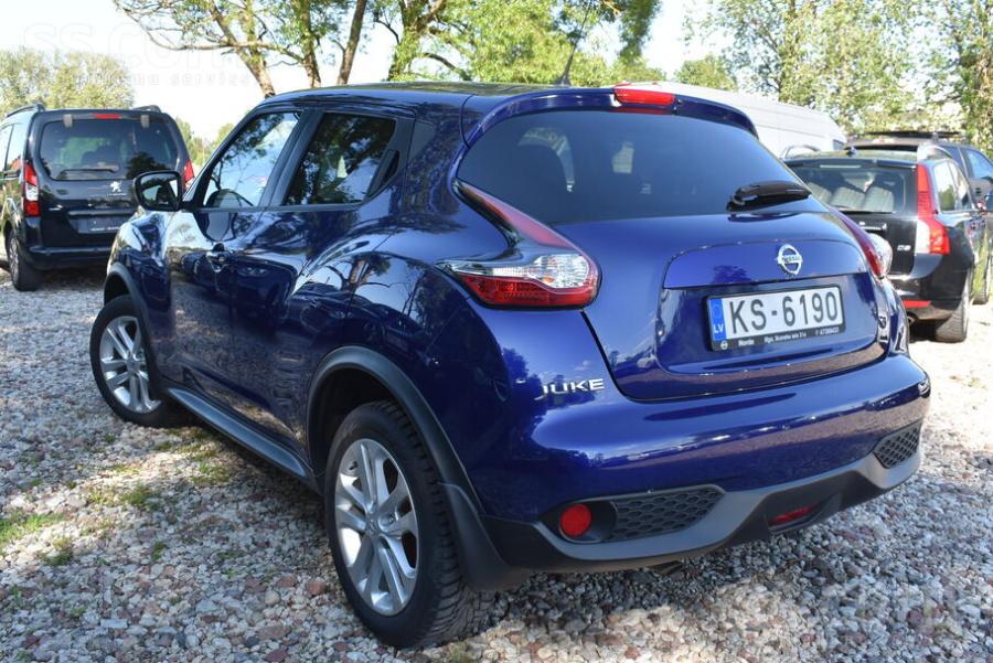 Blue Nissan Juke 2017 in Kuldiga, with an engine capacity of 1.60 L and mileage of 0 thousand km for 9350 €, photo 3 on AUTOMOTO.COM.LV