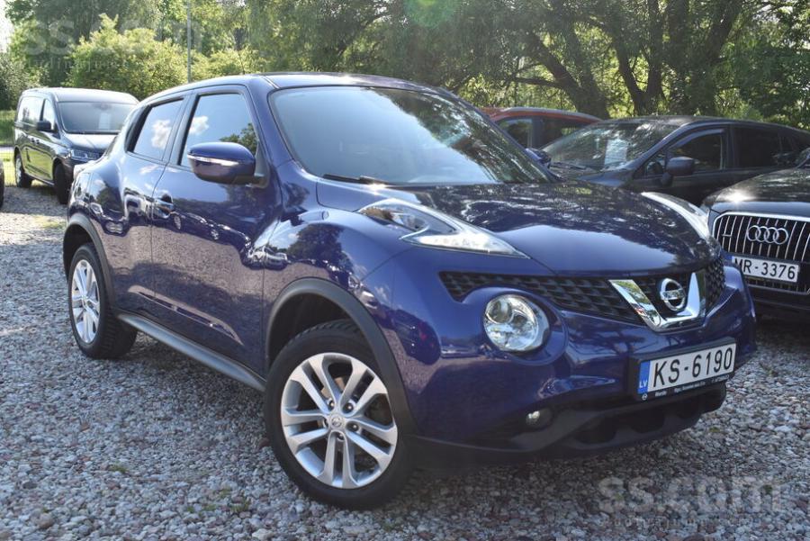 Blue Nissan Juke 2017 in Kuldiga, with an engine capacity of 1.60 L and mileage of 0 thousand km for 9350 €, photo 4 on AUTOMOTO.COM.LV
