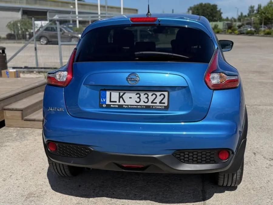 Blue Nissan Juke 2018 in Riga, with an engine capacity of 1.60 L and mileage of 0 thousand km for 8350 €, photo 18 on AUTOMOTO.COM.LV