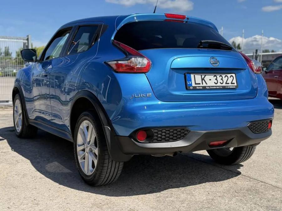 Blue Nissan Juke 2018 in Riga, with an engine capacity of 1.60 L and mileage of 0 thousand km for 8350 €, photo 20 on AUTOMOTO.COM.LV