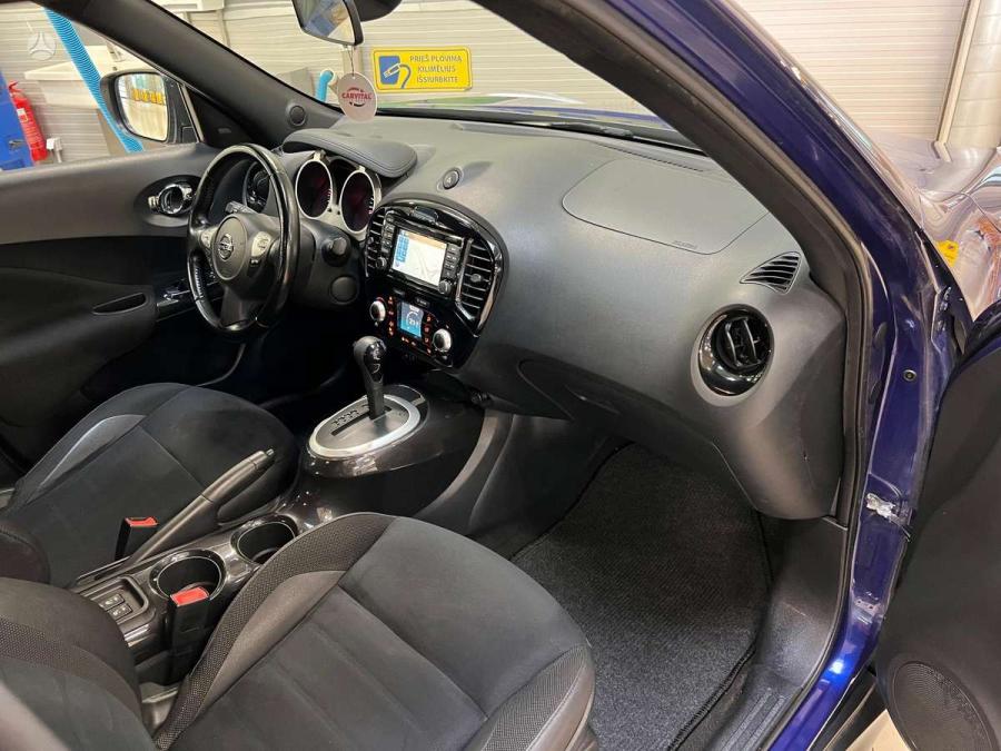 Zils Nissan Juke 2018 Viļņa, ar dzinēja tilpumu 1.60 L un nobraukumu 90 tūkst. km par 7999 €, foto 19 vietnē AUTOMOTO.COM.LV