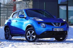 Blue Nissan Juke 2019 in Riga, with an engine capacity of 1.60 L and mileage of 75 thousand km for 10890 €, photo 4 on AUTOMOTO.COM.LV
