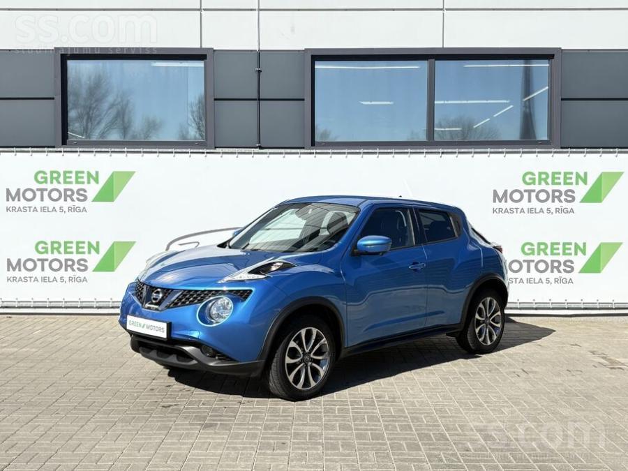 Zils Nissan Juke 2019 Rīga, ar dzinēja tilpumu 1.60 L un nobraukumu 54 tūkst. km par 9700 €, foto 1 vietnē AUTOMOTO.COM.LV