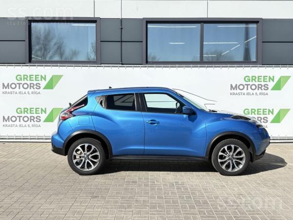 Blue Nissan Juke 2019 in Riga, with an engine capacity of 1.60 L and mileage of 54 thousand km for 9700 €, photo 5 on AUTOMOTO.COM.LV