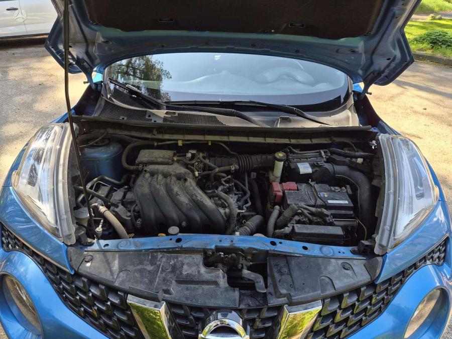 Blue Nissan Juke 2019 in Vilnius, with an engine capacity of 1.60 L and mileage of 102 thousand km for 10500 €, photo 13 on AUTOMOTO.COM.LV