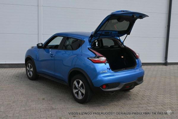 Blue Nissan Juke 2019 in Kretinga, with an engine capacity of 1.46 L and mileage of 106 thousand km for 9499 €, photo 11 on AUTOMOTO.COM.LV
