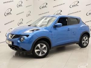 Blue Nissan Juke 2019 in Vilnius, with an engine capacity of 1.60 L and mileage of 102 thousand km for 10900 €, photo  on AUTOMOTO.COM.LV