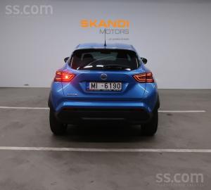 Blue Nissan Juke 2021 in Riga, with an engine capacity of 1.00 L and mileage of 61 thousand km for 14390 €, photo 5 on AUTOMOTO.COM.LV