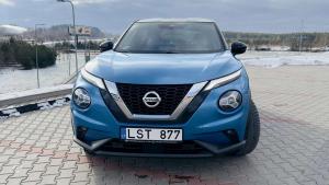 Blue Nissan Juke 2021 in Vilnius, with an engine capacity of 1.00 L and mileage of 66 thousand km for 17500 €, photo 3 on AUTOMOTO.COM.LV