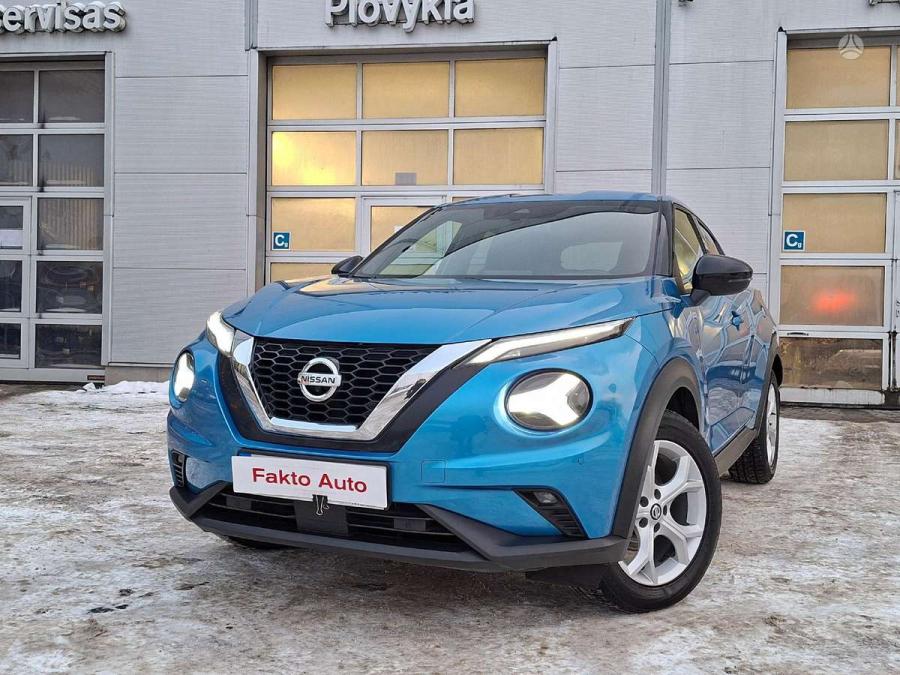 Zils Nissan Juke 2022 Viļņa, ar dzinēja tilpumu 1.00 L un nobraukumu 80 tūkst. km par 15500 €, foto 1 vietnē AUTOMOTO.COM.LV