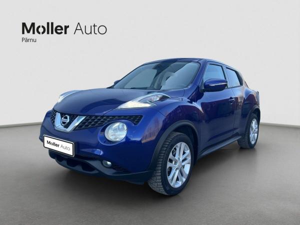 Zils Nissan Juke 2015 Pērnava, ar dzinēja tilpumu 1.60 L un nobraukumu 130 tūkst. km par 8050 €, foto 1 vietnē AUTOMOTO.COM.LV