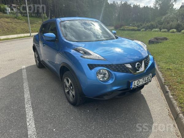Blue Nissan Juke 2018 in Valka, with an engine capacity of 1.60 L and mileage of 88 thousand km for 9000 €, photo 2 on AUTOMOTO.COM.LV