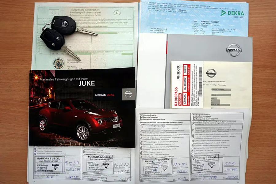 Brown Nissan Juke 2012 in Riga, with an engine capacity of 1.50 L and mileage of 167 thousand km for 6400 €, photo 34 on AUTOMOTO.COM.LV