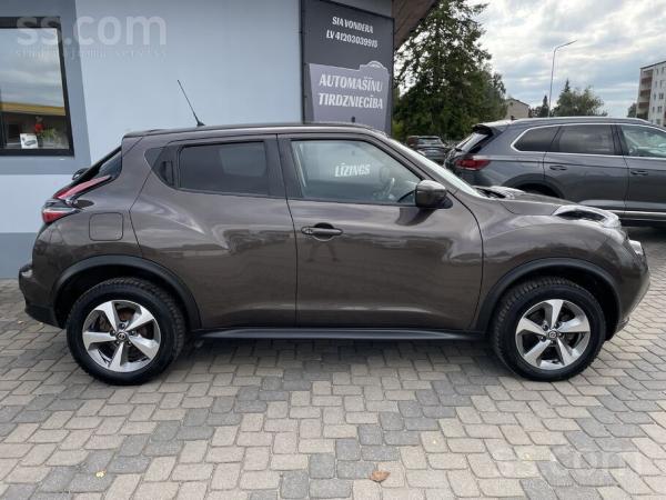 Nissan Juke 2019 in Talsi on AUTOMOTO.COM.LV Brown Nissan Juke 2019 in Talsi, with an engine capacity of 1.60 L and mileage of 134 thousand km for 8200 €, photo 3 on AUTOMOTO.COM.LV