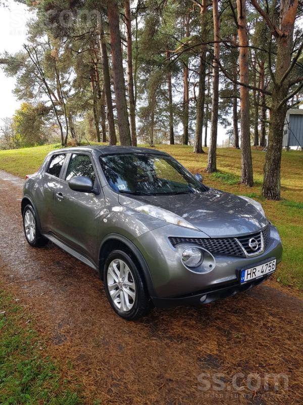Grey Nissan Juke 2011 in Riga, with an engine capacity of 1.60 L and mileage of 180 thousand km for 6500 €, photo 1 on AUTOMOTO.COM.LV