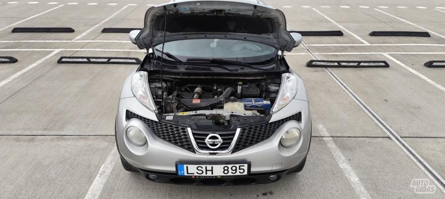 Pelēks Nissan Juke 2011 Kauņa, ar dzinēja tilpumu 1.50 L un nobraukumu 240 tūkst. km par 3800 €, foto 24 vietnē AUTOMOTO.COM.LV